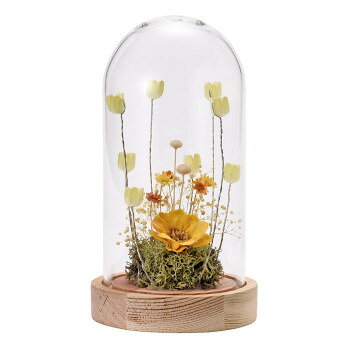 LEDの花は曲げたり、位置を変えることが出来ます。※花材等は、生花を加工していますので変更になる場合がございます。サイズ直径93×170mm個装サイズ：30.0×20.0×15.0cm重量234g個装重量：650g素材・材質木・ガラス・プリ...