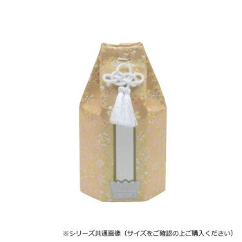 上品で柔らかい雰囲気の金襴調デザインの六角形の骨袋です。サイズ奥行105×幅105×高さ165mm個装サイズ：30.0×20.0×15.0cm重量57g個装重量：650g素材・材質ポリエステルレーヨン生産国日本fk094igrjs