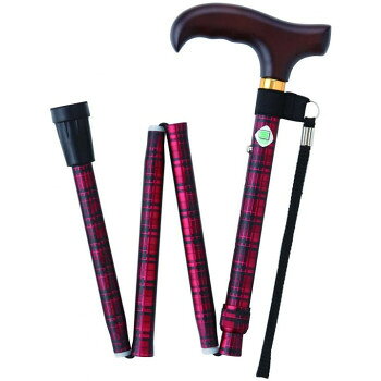 身長に合わせて伸縮させることができるステッキです。サイズW13.0×D3.0×H73.0～83.0cm個装サイズ：34×17×4cm重量250g個装重量：304g素材・材質グリップ:天然木(楓材)ストラップ:ポリプロピレンシャフト:アルミニ...
