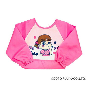 あのペコちゃんがさらにかわいく♪「BabyPeko(ベビーペコ)」から、長袖エプロンが登場!柔らかい素材なので、違和感なく着用できます。腕を通して首後ろで面テープで留める仕様になっています。コンパクトに丸められて持ち運びやすいので、外食など...