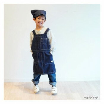 デニムが特徴的なエプロンと三角巾のセットです。学校行事にもおすすめです。サイズ110-120cm個装サイズ：30×25×2cm重量個装重量：130g素材・材質綿100%セット内容キッズエプロン、三角巾生産国インドfk094igrjs