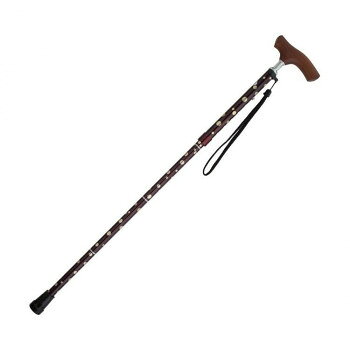 介援隊がオススメするファッショナブルステッキです。サイズ長さ約74.5～84.5cm(6段階)、グリップ長さ:約11.5cm、ゴムチップ底径:約2.9cm個装サイズ：30.5×15.0×3.0cm重量約285g個装重量：320g素材・材質本...