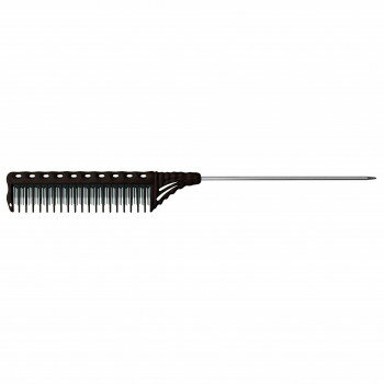 ピンテール部分125mmタイプのコームです。サイズ全長:265mm・クシ幅:88mm個装サイズ：27×5×1cm重量個装重量：50g素材・材質本体:ポリアセタール刃:カーボン柄:ステンレス仕様カラー:ブラック生産国日本fk094igrjs