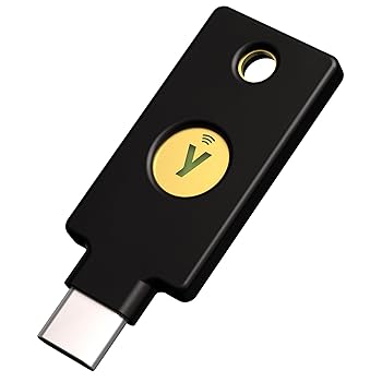 【中古】yubico - Security Key C NFC - Black- Two-Factor authentication (2FA) Security Key, Connect via USB-C or NFC, FIDO U2...