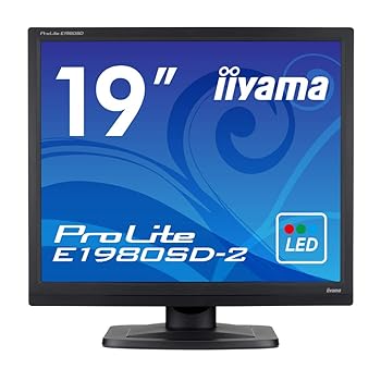 【中古】iiyama モニター ディスプレイ E1980SD-B2 (19インチ/スクエア(SXGA)/TN/D-sub,DVI-D/3年保証/ブラック)【メーカー名】【メーカー型番】【ブランド名】マウスコンピューター(Mouse Comp...