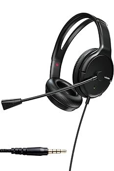 【中古】エレコム ヘッドセット 4極 3.5mm ノイズキャンセリング 単一指向性 有線 マイク付き ヘッドホン ウェブ会議 テレワーク ブラック HS-HP07STBK【メーカー名】【メーカー型番】【ブランド名】エレコム(ELECOM) ...