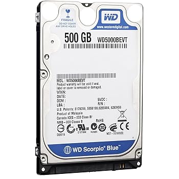 【中古】WESTERN DIGITAL 2.5インチ内蔵HDD Serial-ATA 5400rpm 500GB 8MB WD5000BEVT【メーカー名】【メーカー型番】【ブランド名】ウエスタンデジタル(Western Digital) ...