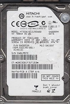 【中古】hts541612j9sa00、PN 0 a50539、MLC da1697、Hitachi 120 GB SATA 2.5ハードドライブ【メーカー名】【メーカー型番】【ブランド名】日立(HITACHI) 内蔵ハードディスク 【商品...