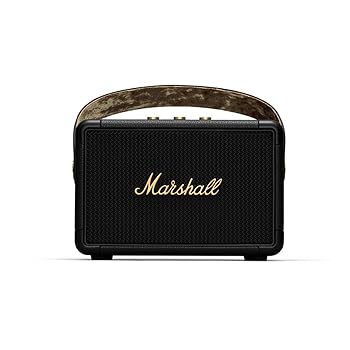 【中古】［非常に良い］Marshall ワイヤレスポータブルスピーカー KILBURN II ブラック&ブラス 連続再生20時間/IPX2防滴仕様/急速充電/aptX対応 【国内正規品】【メーカー名】【メーカー型番】【ブランド名】Marsh...