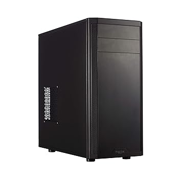 【中古】Fractal Design Core 2500 - コンパクトミッドタワーコンピュータケース - ATX - 最適化された高風量と冷却 - 2X 120mmサイレントファン付属 - つや消しアルミニウム - 水冷対応 - ブラック...