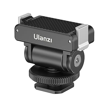 【中古】Ulanzi C071GBB1 CA22 コールドシューマウントアダプター/160度回転雲台/クイックリリースアダプター/1/4ネジ穴付き/アクションカメラアクセサリー/軽量設計/アルミ製/(DJI OSMO Action 4/3 ...