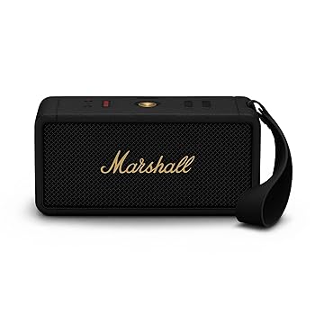 【中古】［非常に良い］Marshall ワイヤレスポータブル防水スピーカー Middleton ブラック&ブラス 連続再生20時間/IP67防水仕様【国内正規品】【メーカー名】【メーカー型番】【ブランド名】Marshall ポータブルスピー...