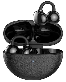 【中古】ワイヤレスイヤホン bluetooth AIスマートENC通話ノイズキャンセリング 60時間音楽再生2025最新bluetooth 6.0 クリップイヤホン空気伝導 耳挟み式耳掛け型オープンイヤー イヤホンIPX7防水全帯域HI-F...