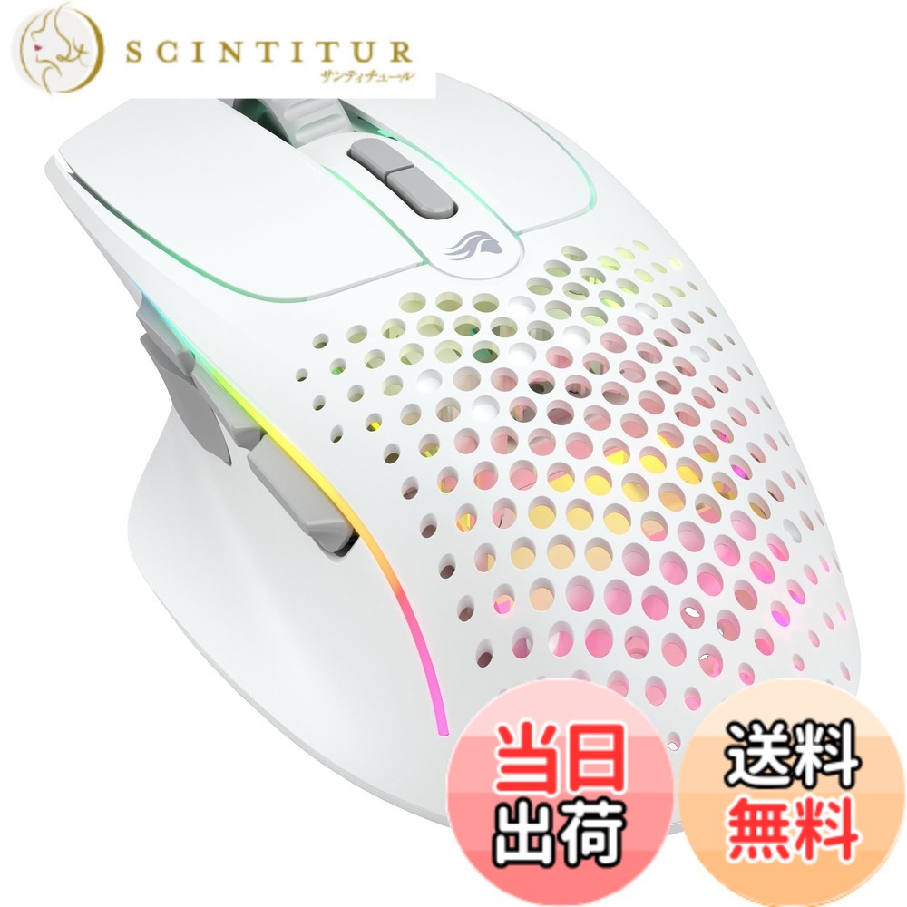 商品情報商品の説明RGB搭載、大容量450mAバッテリーを搭載した超軽量・左右非対称 エルゴノミックゲーミングマウス。遅延のない高速な2.4Gワイヤレスに加え、Bluetooth接続にも対応。ボタンがカスタマイズでき、使いやすいボタンを選択...