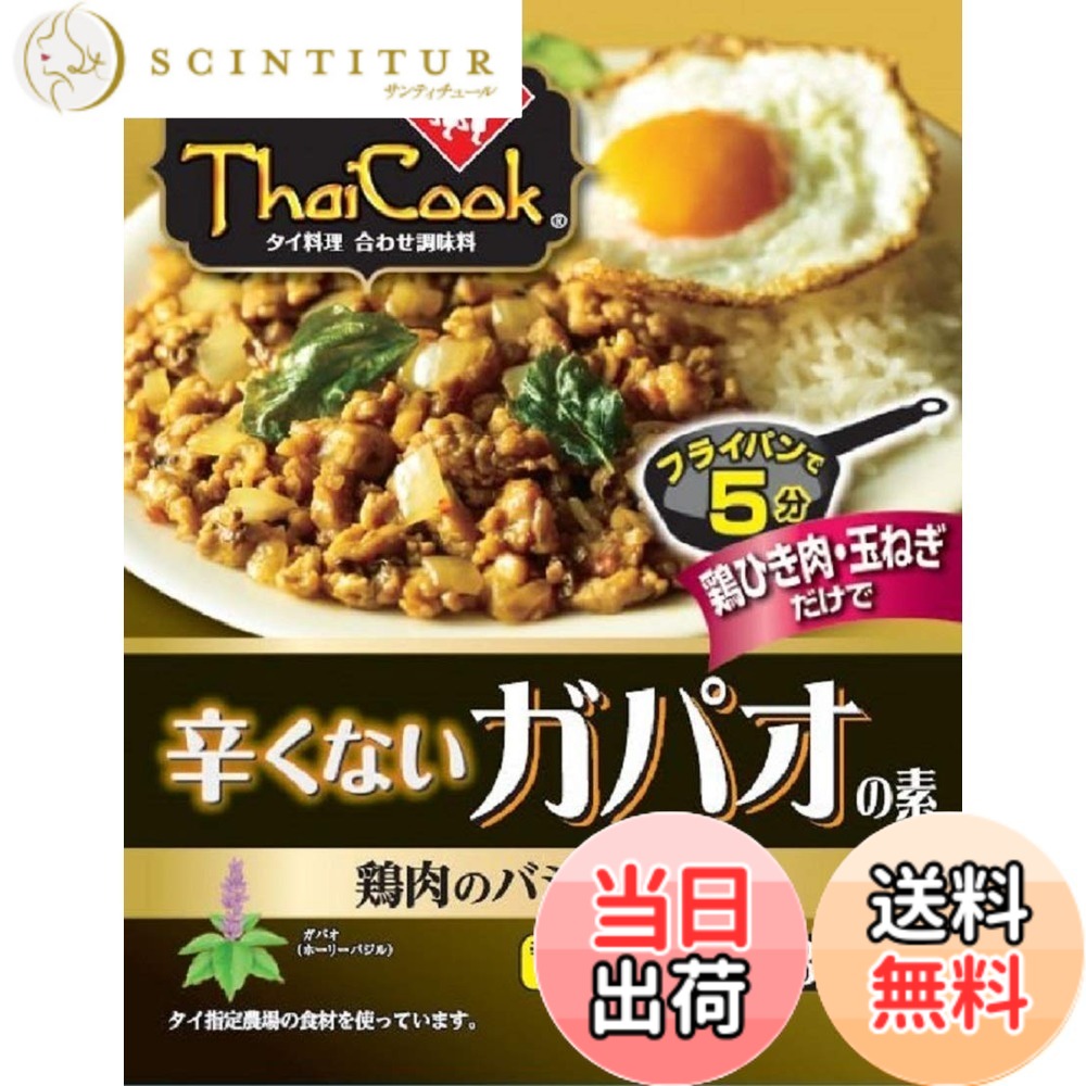 商品情報 商品の説明 商品紹介 鶏肉をガパオ(ホーリーバジル)とオイスターソースで炒めるタイで定番の屋台メニューを作ることができるタイ料理の素です。 鶏ひき肉と玉ねぎを用意して炒めるだけで簡単に本場のタイ料理を楽しむことができます。 辛さひ...