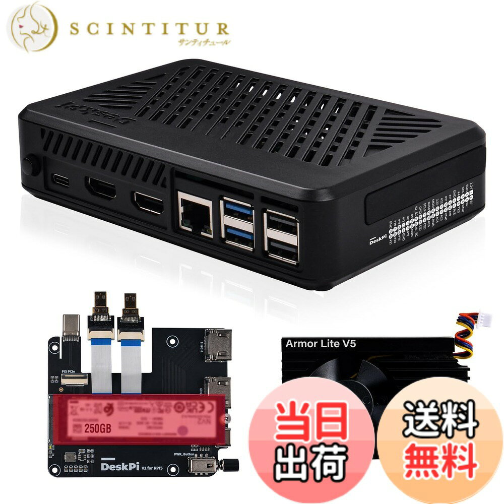 商品情報商品の説明主な仕様 互換性 --- DeskPi Lite Pi5ケースはRaspberry Pi 5用に設計されています。拡張性 --- DeskPi Lite Pi5ケースはPCIex1拡張をサポートし、さまざまなサイズ(223...