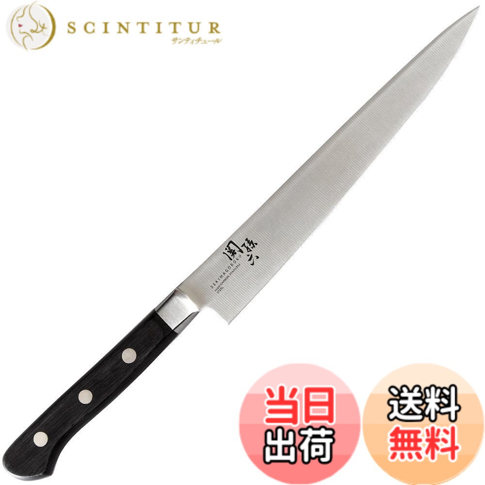 商品情報商品の説明刃がしなるとさばきやすい 刃体が適度にしなることで骨にそって切り分けがしやすい 魚の三枚おろしに、骨付き肉の下ごしらえに、野菜果物などの皮むきに活躍します。 材質:ステンレス刃物鋼 サイズ:約26x270x12mm 刃渡り...