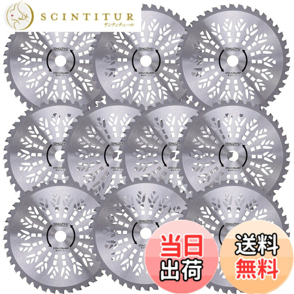商品情報商品の説明主な仕様 SHUZIYU 草刈機用チッフソー255X40P, 10枚組, 外径:255mm, 刃数:40P, 穴径:25.4mm, 刃厚:2.0mmbr合金の刃を強化して、長い時間を維持します。この製品は田畑の作業、市政の...