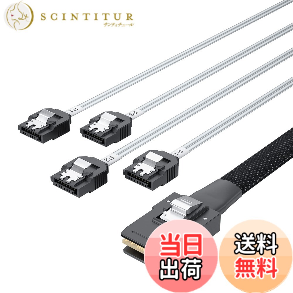商品情報商品の説明主な仕様 内部SAS SFF-8087 to 4x SATAケーブル、0.8メートル(2.64フィート)。brAWG30 ツインアキシャル 8ペア 高帯域 低スキュー ワイヤ。インピーダンス = 100 オーム。チャネルあ...