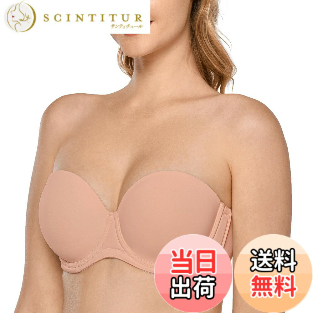 商品情報商品の説明主な仕様 肩紐なしのストラップレスブラです。アウターにひびきにくいモールド一体式のシームレスカップデザインで、楽な着け心地で締め付けがなく、無地でデイリー使いに最適です。柔らかいモールドフルカップがバストを優しく包み込んで...