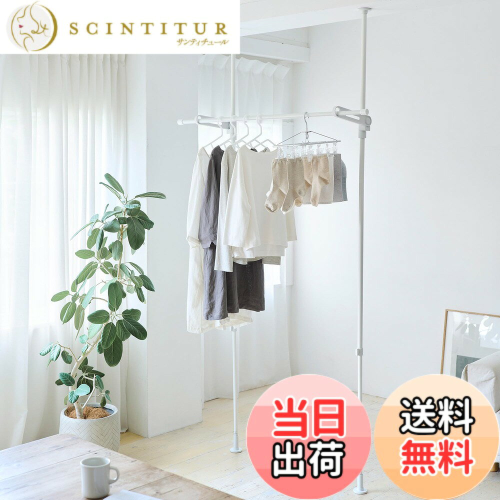 商品情報商品の説明1主な仕様 【サイズ】奥行30x高190~300cm 【対応天井高さ】190~300cm 【竿受けアーム】1段【耐荷重】10kg 【本体重量】3kg【カラー】マットホワイト【簡単組み立て】工具不要【材質】〈支柱〉鉄・エポキ...