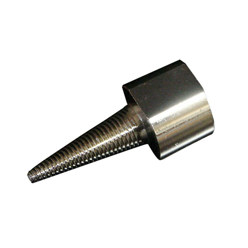 ■詳細：バフモーター用オプションパーツ直径13mmのテーパー型シャフト、左用です。