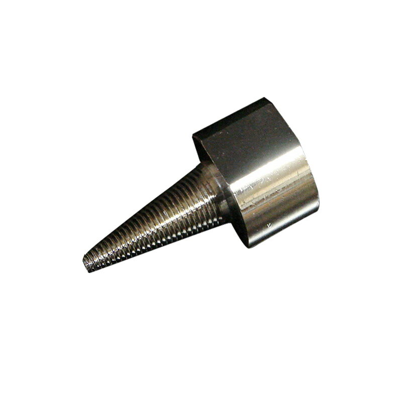 ■詳細：バフモーター用オプションパーツ直径16mmのテーパー型シャフト、右用です。