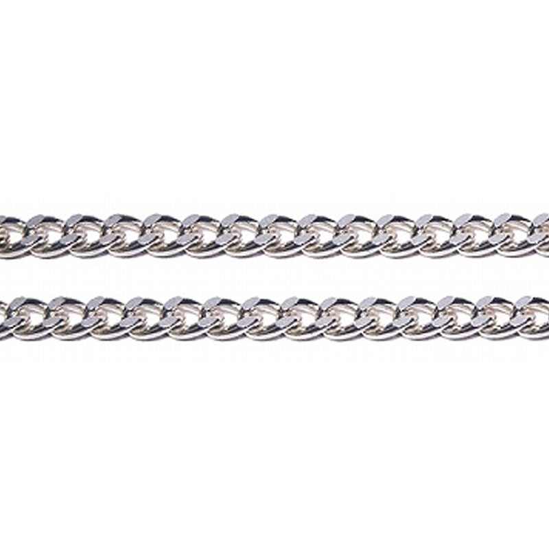 1コマサイズ：約幅2.0x2.9×厚1.1mm　線径0.6mm 切り売りの商品です。(ネックレスチェーンとして完成しているものではございません。） お好きな長さをお買求めください。 数量の単位は、つながった長さでお届けいたします。 【 長尺...