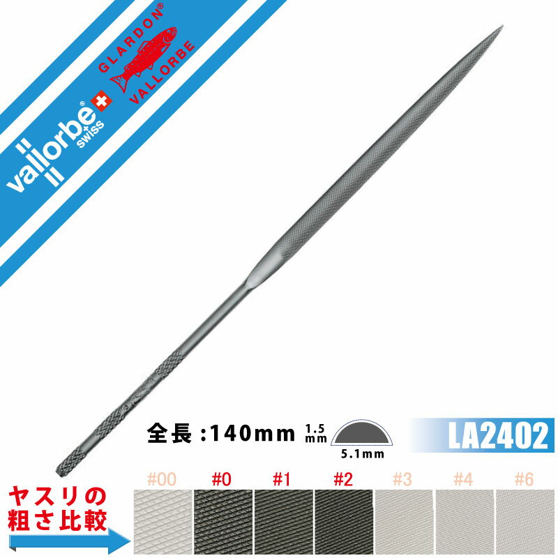 ■詳細：Vallobe（バローベ）社は、ヤスリの代表的メーカー。品質、耐久性、素材、焼入れ、すべてにおいて世界No.1です。製品の全ては、スイス国内で製造されており、さまざまな用途に幅 広くご使用いただけます。当店では、正規代理店ならではの...