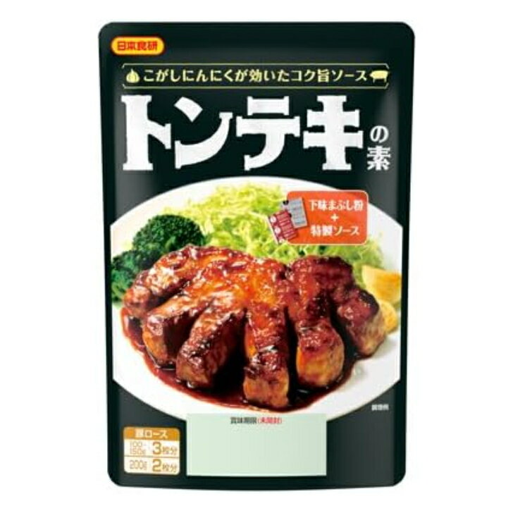 商品情報商品説明下味まぶし粉と特製ソースで、ふっくら柔らかなトンテキができます！【下味まぶし粉】衣で肉をコーティングすることで、加熱しても肉汁を逃がさず、厚切りでも柔らかく食べられます。【特製ソース】たまり醤油、リンゴ果汁でコクをつけ、焦が...