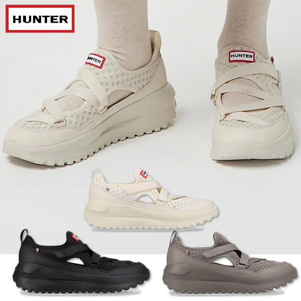 HUNTER レディース シューズ WFF3123MSH TRAVEL FLOW MARY JANE TRAINER 定価：　￥18,000（税抜き） レディース トラベル フロー メリー ジェーン トレーナー - ホワイトウィロー トラベ...