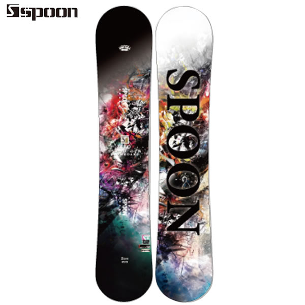 SPOON スノーボード ZERO ゼロ 定価: ￥49,000(税抜き) MDフレックスキャンバー！ ミディアムフレックスのキャンバーボード！ 適度な硬さのMIDフレックスで、オーソドックスなオールラウンドボード！高速ライディングやジャン...