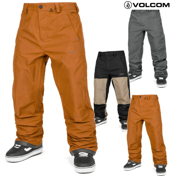 VOLCOM パンツ DUA GORE-TEX PANT G1352519 デュアゴアテックス 定価 :　￥46,000（税抜き） 手ごろな価格でゴアテックス！ GORE-TEX Recycled 2L POLY Vサイエンス透湿ライニング...