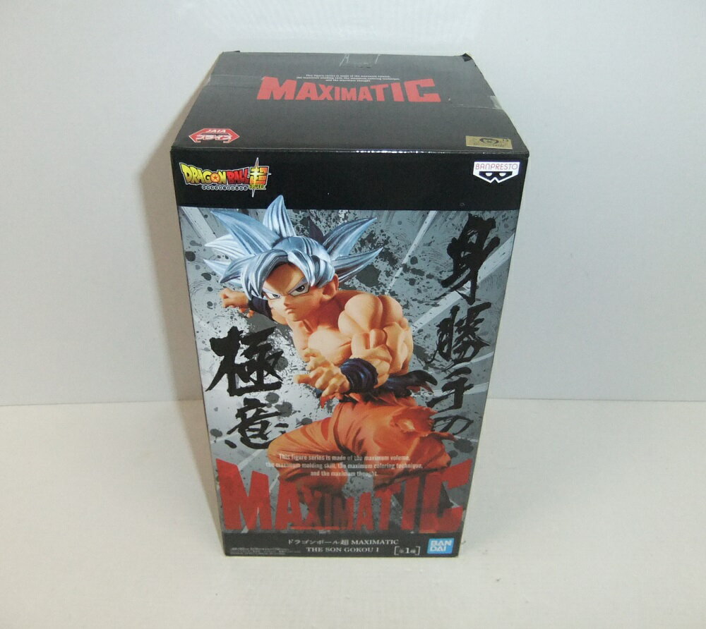 商品説明 タイトル ドラゴンボール超 MAXIMATIC THE SON GOKOU I 孫悟空 身勝手の極意 メーカー バンダイ 状態ランク B 外箱開封済みですが、中身未開封です。外箱に傷、擦れ、めくれあります。 発送方法 追跡番号有の...