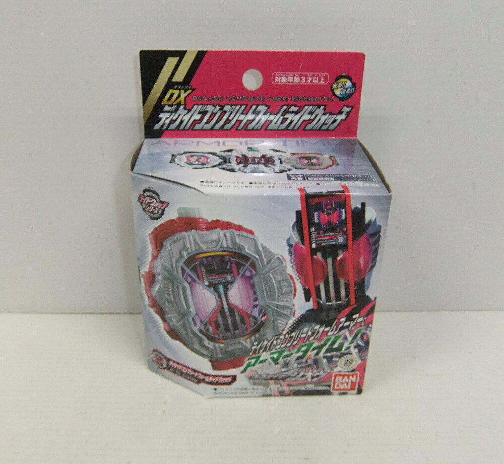 商品説明 タイトル 【未開封】仮面ライダージオウ DXディケイドコンプリートフォームライドウォッチ メーカー バンダイ 状態ランク A 未開封品ですが、外箱に傷、擦れ、シール貼られています。 発送方法 追跡番号有の最安発送方法とさせていただ...