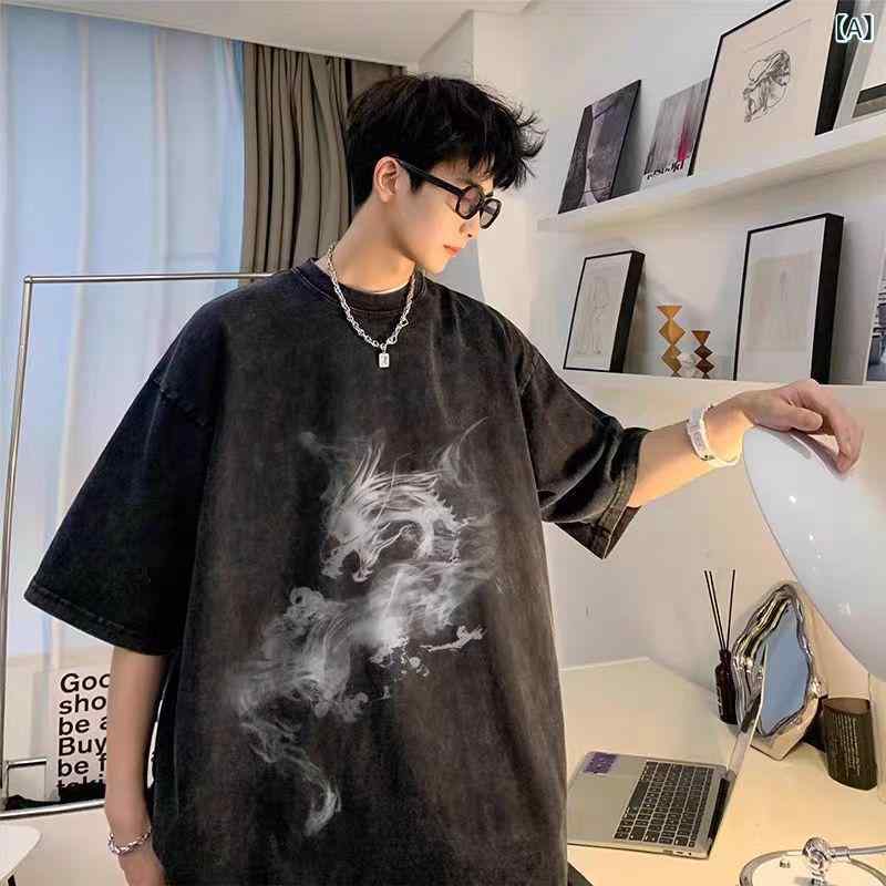 ・カテゴリ: Tシャツ・スタイル: シンプル・主な素材: 綿96%以上・柄: 無地・版型: ルーズ・袖丈: 半袖/中袖・厚み: 普通・重量: 約220g・対象: メンズ・サイズ展開: M、L、XL、2XL、3XL、4XL、5XL