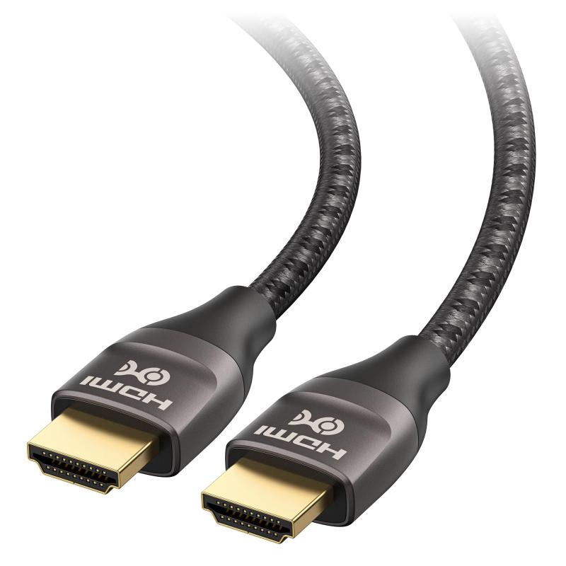 Cable Matters 編組 8K HDMI ケーブルCable Matters プレミアム編組 48Gbps ウルトラHD 8K HDMIアダプターケーブル。