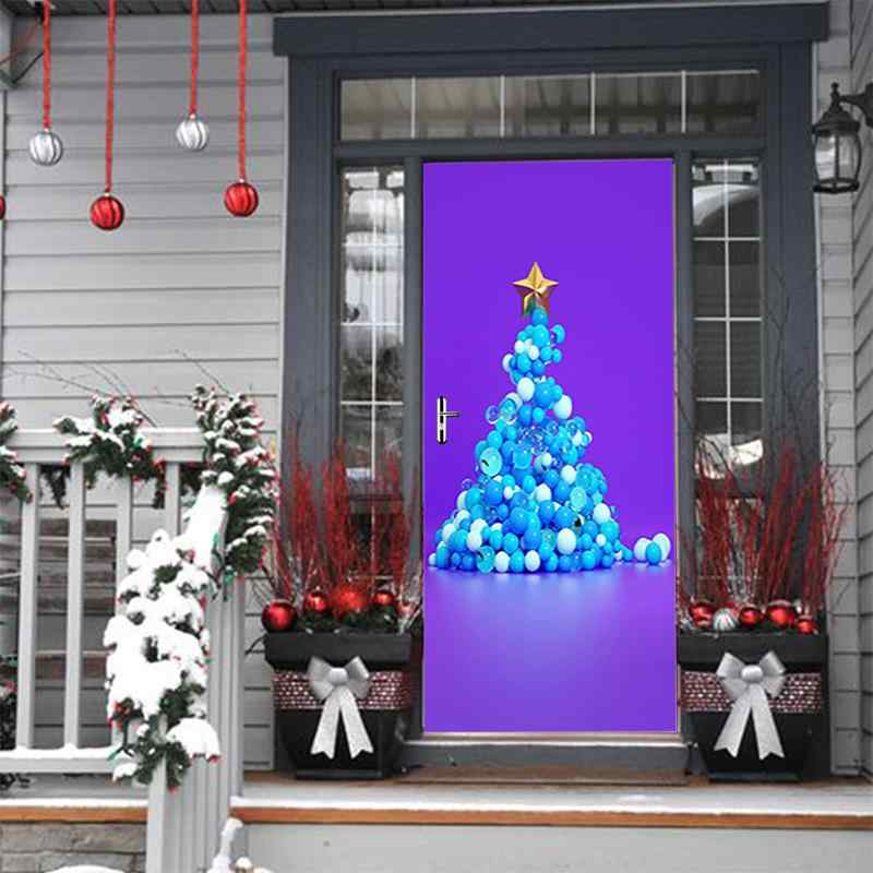 ・カテゴリ: ウォールステッカー・タイプ: 防水ウォールステッカー・素材: PVC 100%・スタイル: クリスマス・柄: クリスマスツリー・色柄: カラフル・機能: 装飾・枚数: 2枚・サイズ展開: S (約38.5x200cm)、M (...