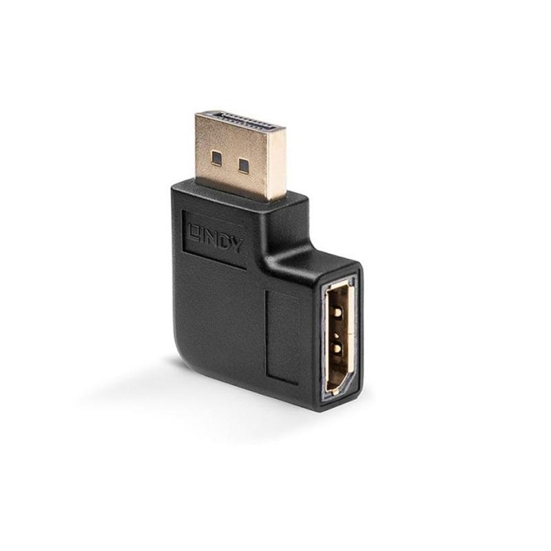 LINDY DisplayPort 1.4 オス/メス 変換アダプタ、直角右向き(型番:41333)DisplayPort1.4の仕様に準拠します最大8K@60Hz（4：2：0）の解像度に対応します後端はLINDYのDisplayPort1...