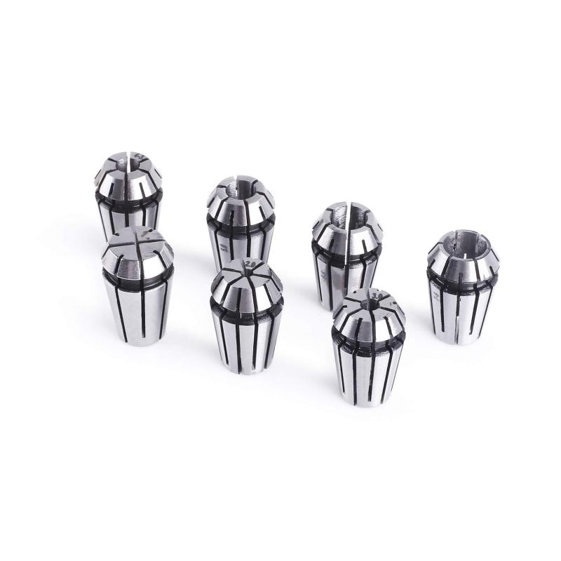 SainSmart Genmitsu ER11 精密 コレットチャック CNCルーター フライス盤用 鋼製 安定性 1 mm〜7 mm 1/8" 1/4" 7個入り➤7個ER11コレットセット把持範囲：1 mm〜7 mm...