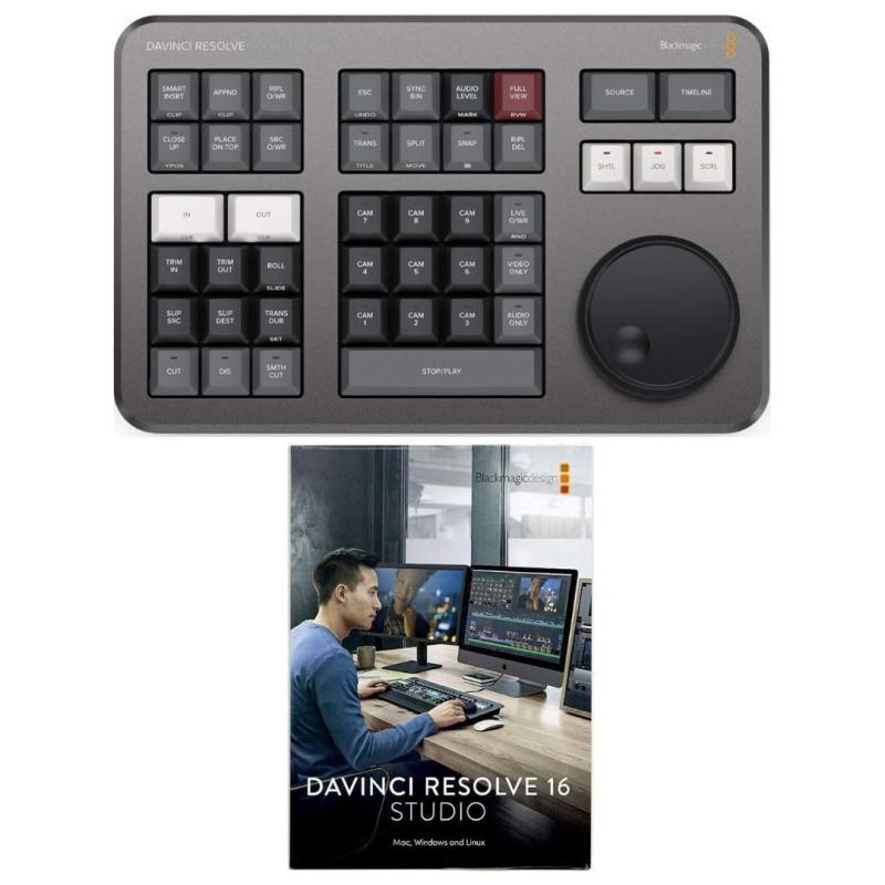 Blackmagic Design (ブラックマジック デザイン) Davinci Resolve Speed Editor キーボード Davinci Resolve Studio (アクティベーションカード) とのセット小型でポータブル...