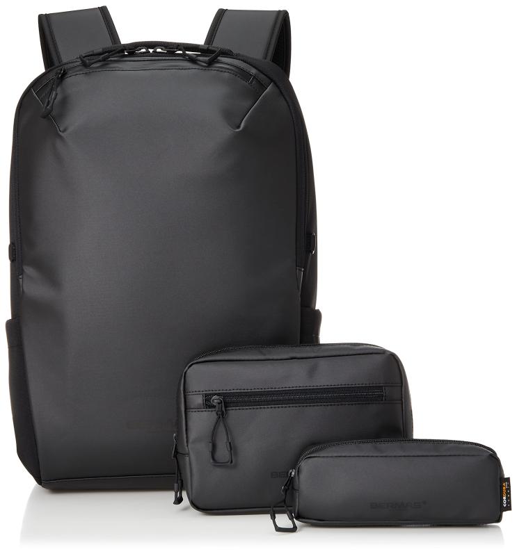 [バーマス] ビジネスリュック Frelancer Plus リュックサイズ：W29×H44×D15cm重量：840gPC収納可能：～13インチA4サイズ収納可能付属品：ポーチ×2（S×1、M×1）