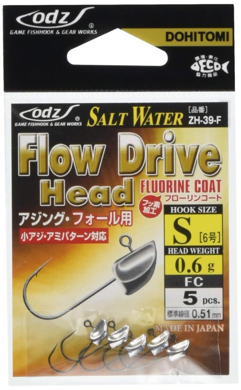 Dohitomi(土肥富) フロードライブヘット゛ FC #6-1.0g ZH-39-F入数:5個入り
