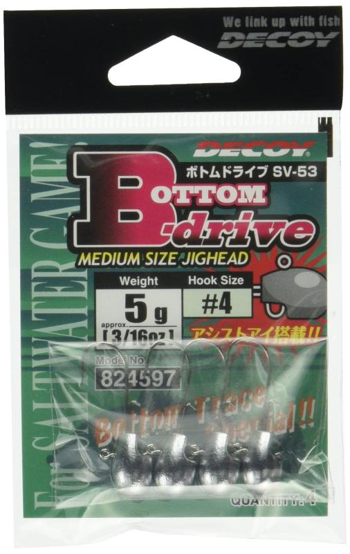 DECOY　カツイチ　SV−53　BottomDrive　4−5gサイズ:5g(3/16oz)フックサイズ:4入数:4
