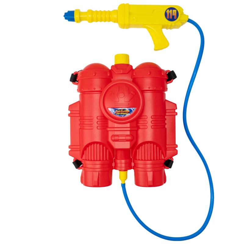 オンダ 水鉄砲 水遊び おもちゃ レッドファイター 長距離 飛距離6.5m 2800CC キッズ 男の子 イエロー レッド 消防士 【リュック型】バトルに最適なタンクを背負うリュックタイプの水鉄砲消防士をイメージした男の子向け飛距離：約6....