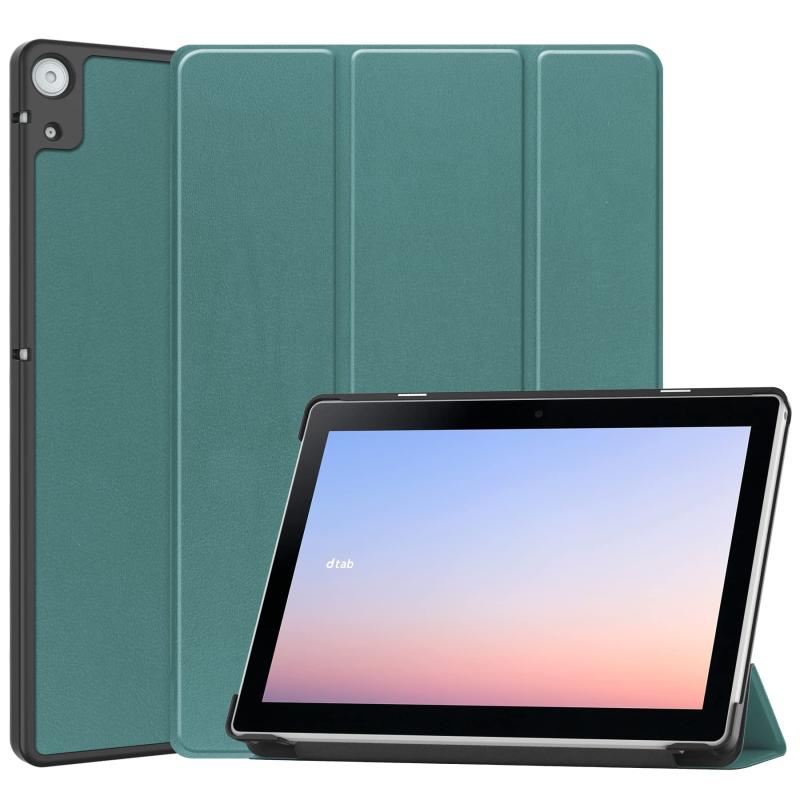 Huos シャープ dtab d-51C docomo 10.1インチ カバー ケース タンドケース 三つ折り マグネット開閉式 スタンド機能 折り畳み 薄型 衝撃吸収 超軽量 タブレット用【対応機種】シャープ dtab d-51C doc...