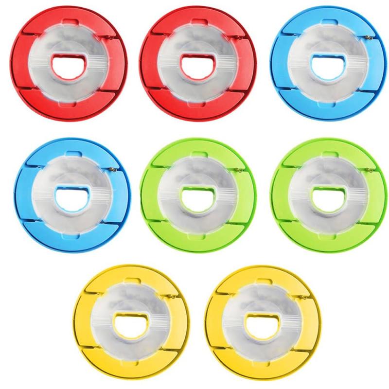 仕掛け巻き 8枚セット 4色入り スプール シリコン 釣りライン巻 釣り糸ボビン 折り畳み式クラムシェルデザイン 仕掛け巻き収納 ​釣り道具 釣り糸の保護 釣り用【セット内容】8個セット。赤、青、緑、黄、各2。【サイズ】外径60mm×厚さ8...