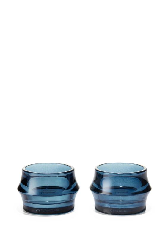 ホルムガード HOLMEGAARD ARC アーク ティーライトホルダー 2pcs（ダークブルー） 直径7.5cm 2個セット 4340262 キャンドルホルダー 北欧 インテリアサイズ：φ7.5 × H5cm　2個セット素材：無鉛ガラス ...