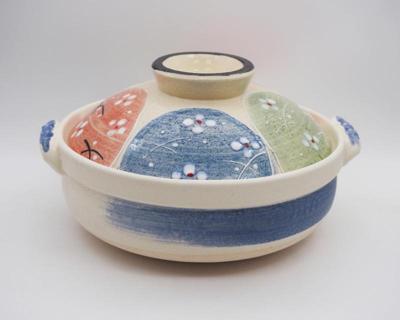 マルヨシ陶器(Maruyoshitouki) さと山 7号鍋 M1511日本製ガス直火・レンジ・オーブン 使用可能1.3ℓ