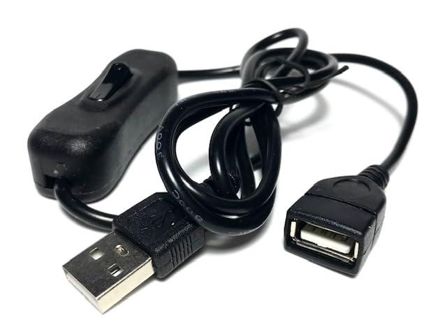 Access 【 100cm 】USB 延長ケーブル スイッチ付き ブラック 1m USBA32BK100当製品はVBUS・GNDのみ結線されている充電・給電専用ケーブルです。 製品の仕様上データ通信及び急速充電規格には対応いたしません期間...